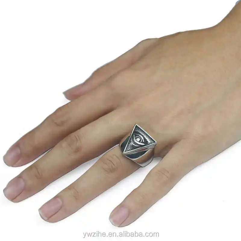 New Eye Of God Ring Stainless Steel Fashion Jewelry Boys Style Cool ...