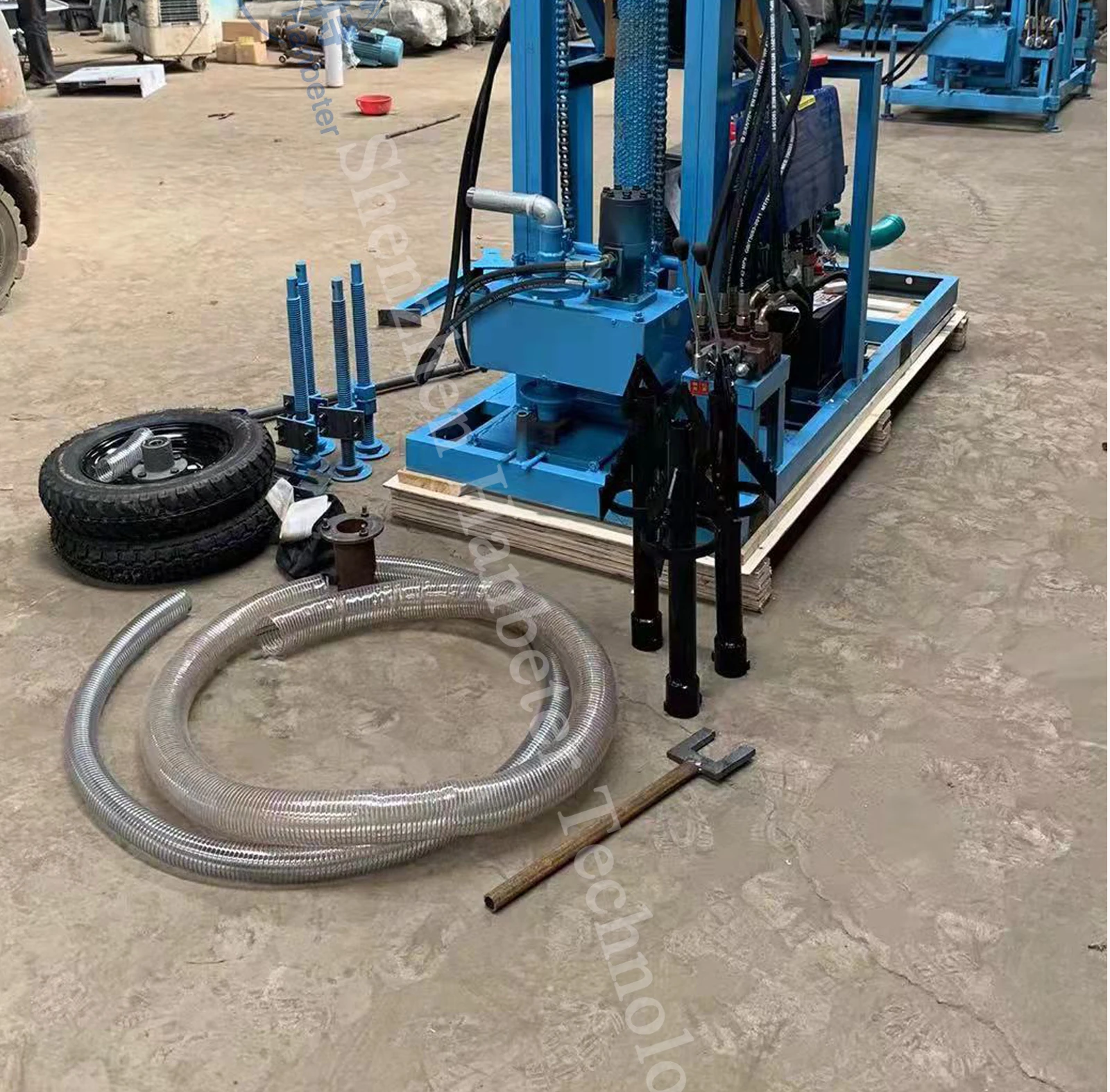 100m Electro-hydraulic Height-adjustable Deepwater Rock Drilling Rig Is ...