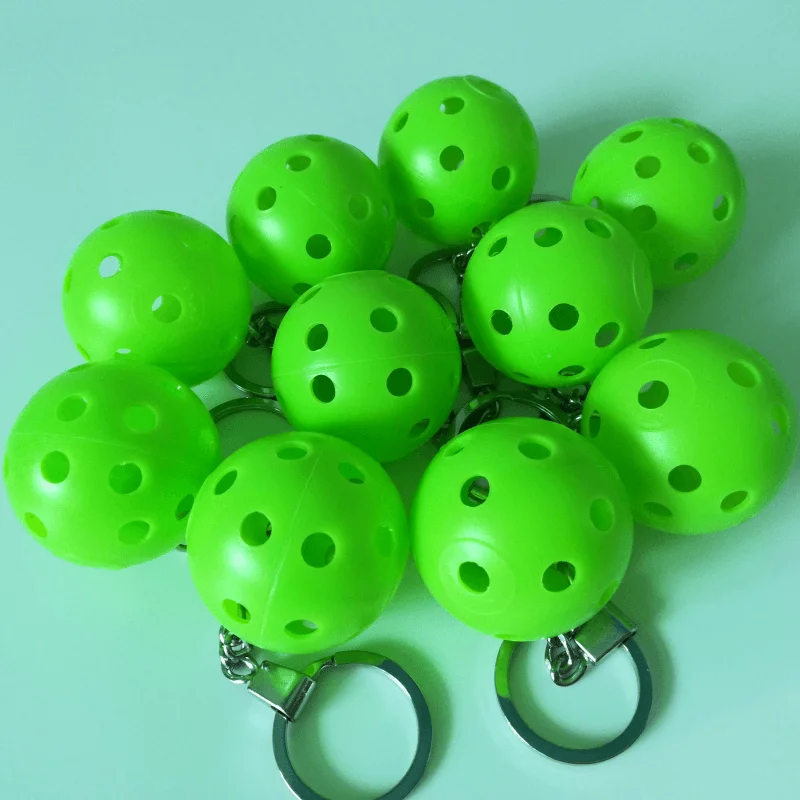 Custom Pickleball Bag Clip Keychain Charm Mini Pickleball - Buy Custom ...