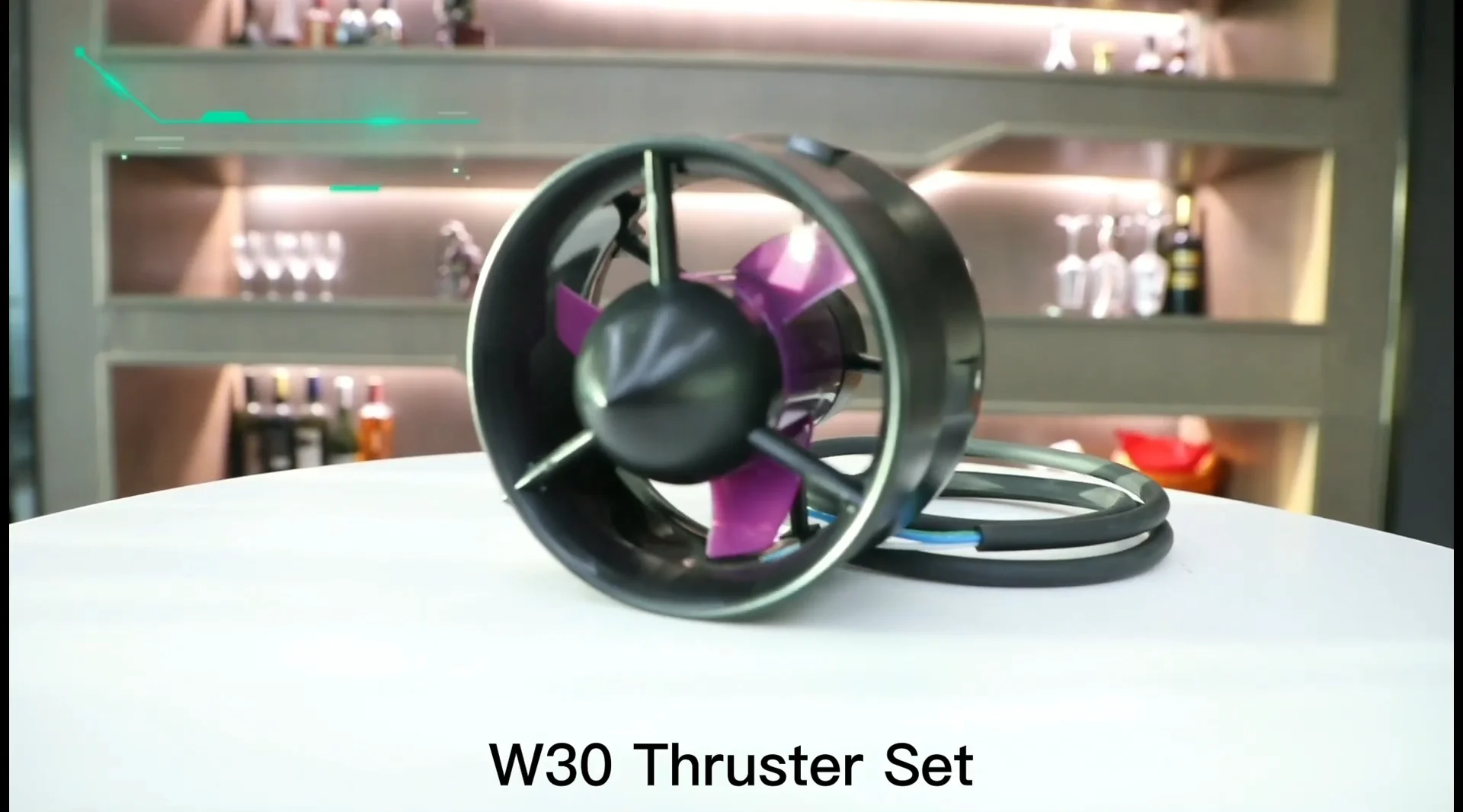 T-motor W30 24v Dc Brushless Waterproof Thruster Boat Kit Dual Underwater Thruster Rov Motor ...