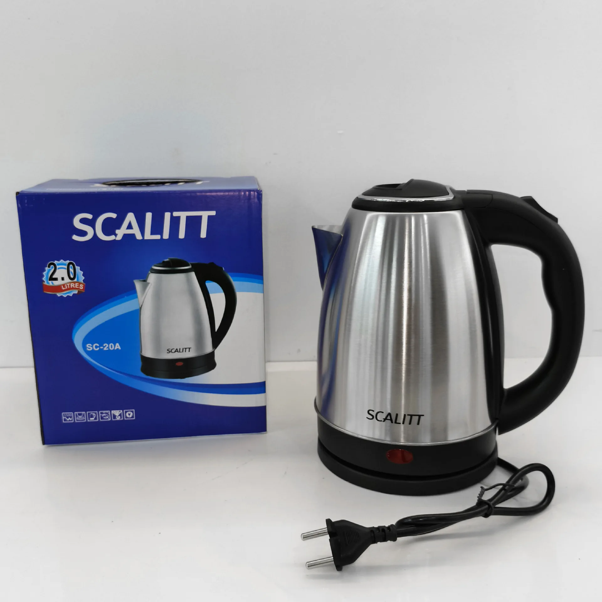 2L Electric Stainless Steel Kettle with Automatic Power-Off Function ...