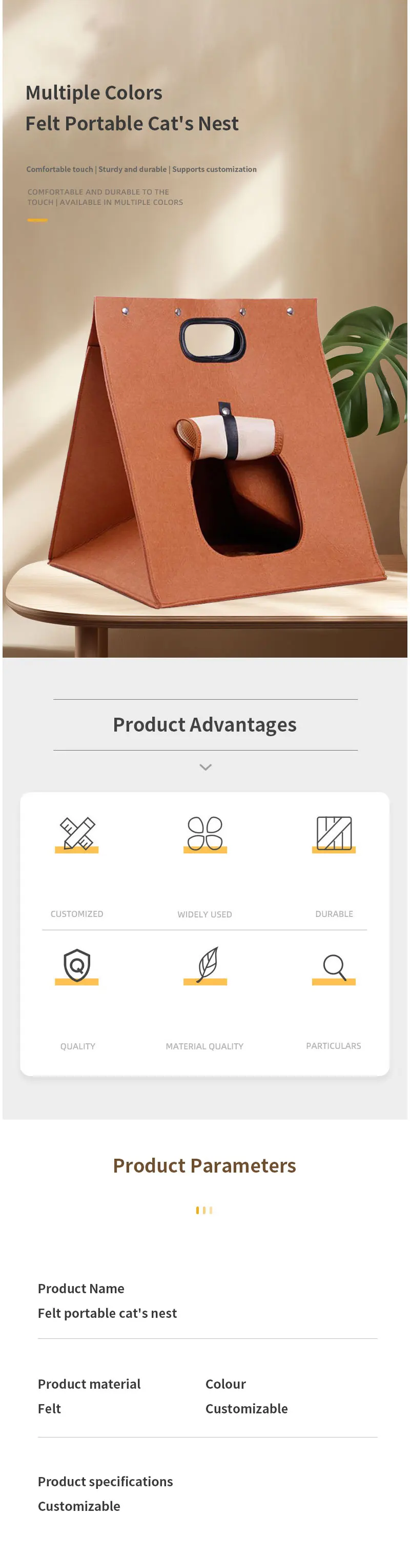 Portable Felt Cat Nest For Outings Multifunctional Foldable And Breathable Cat Nest - Buy ...