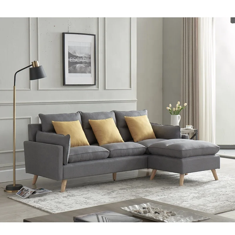 Promotion Modern Living Room Sofas 20APSA008 2.4M 3 Seat Sofa mit Stool