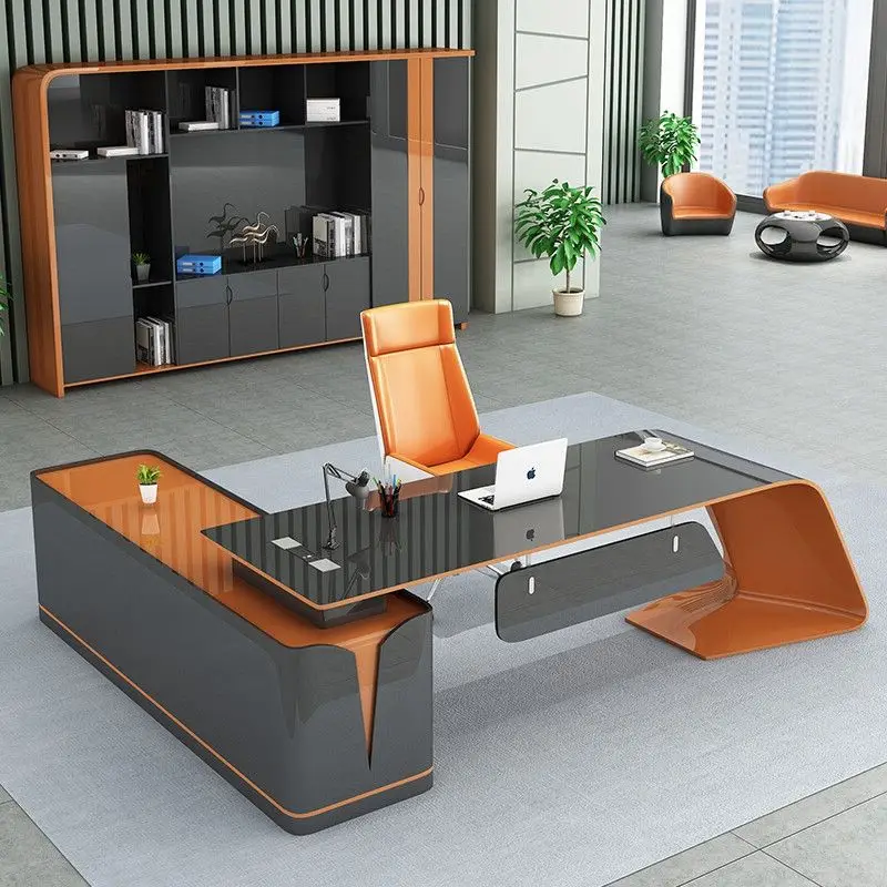Modern Work Office Table Set CEO Office Table with Chairs Design Office ...