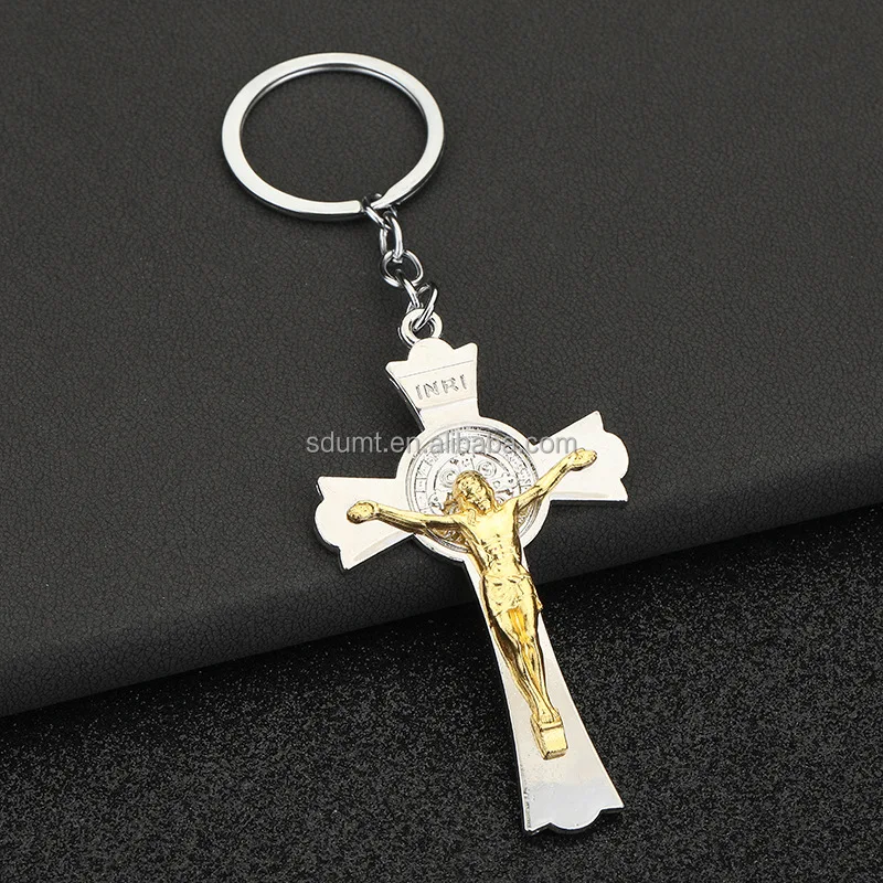 Catholic Christian Religion Jesus Retro Cross Tassel For Men Women Gift ...