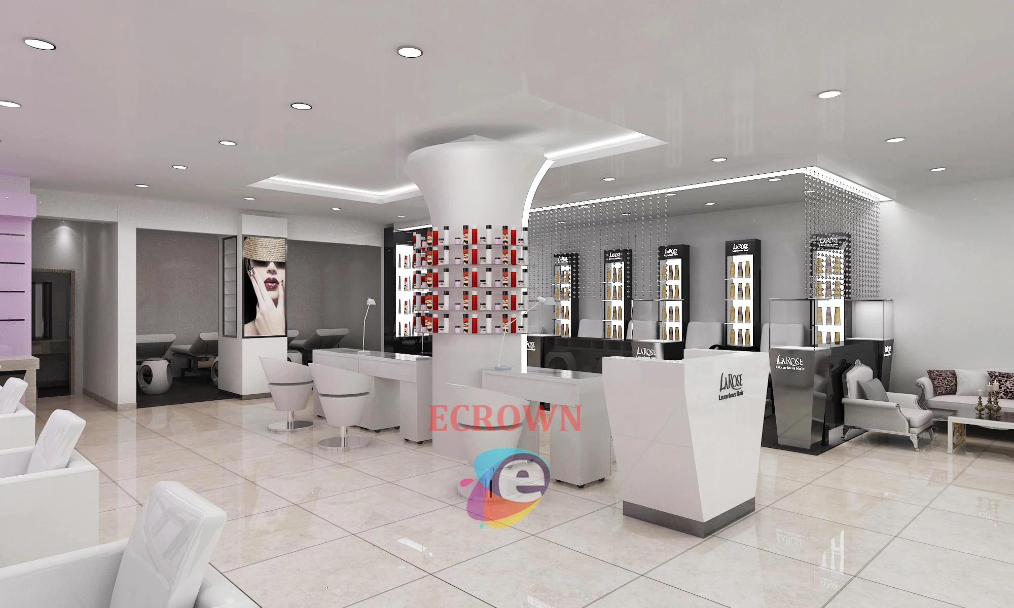 Modern Beauty Salon Kiosk Displays Salon Kiosk Design Commercial Modern ...