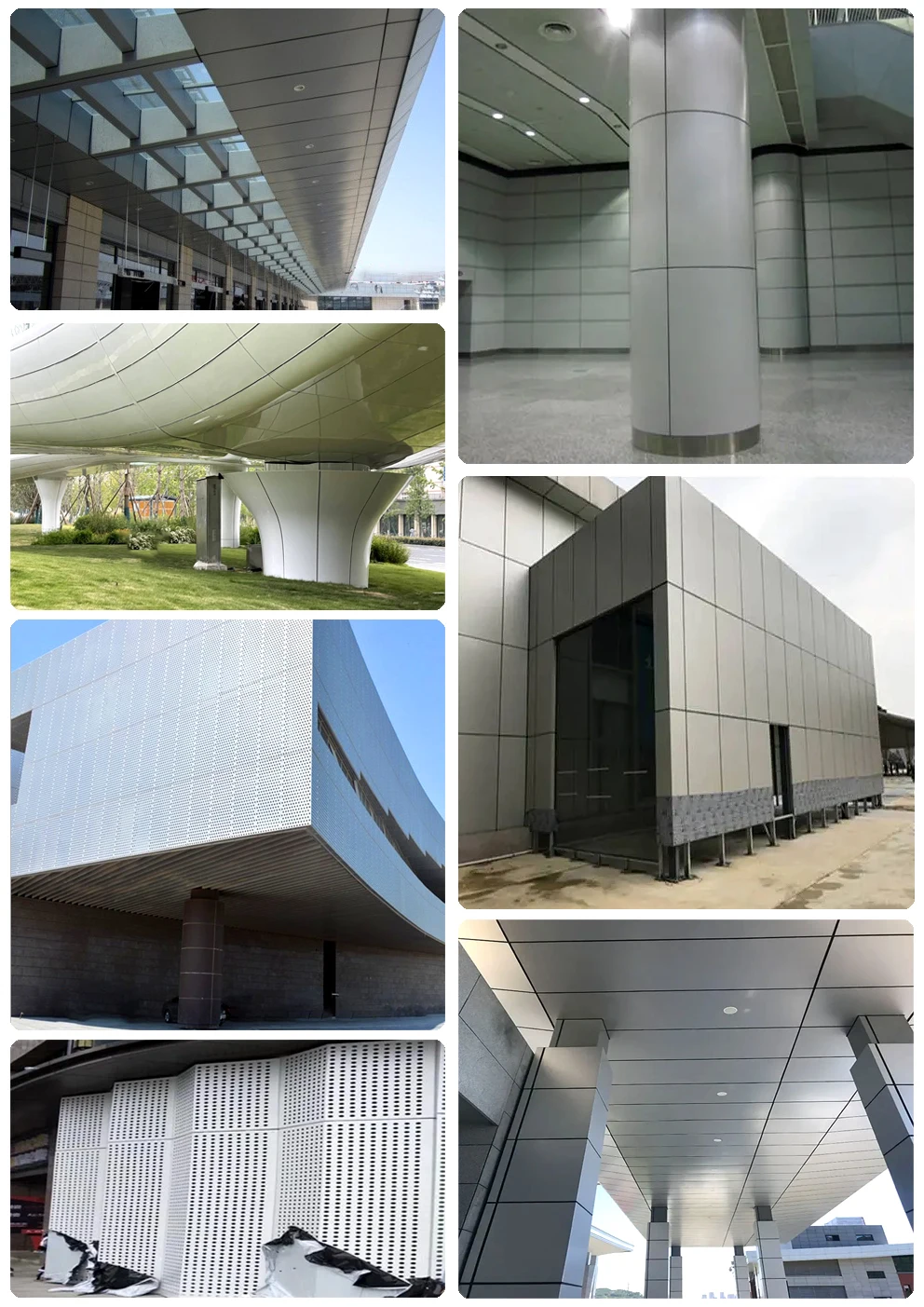 Wood Grain Curtain Walls Aluminium Cladding Panels For Office Buildings ...