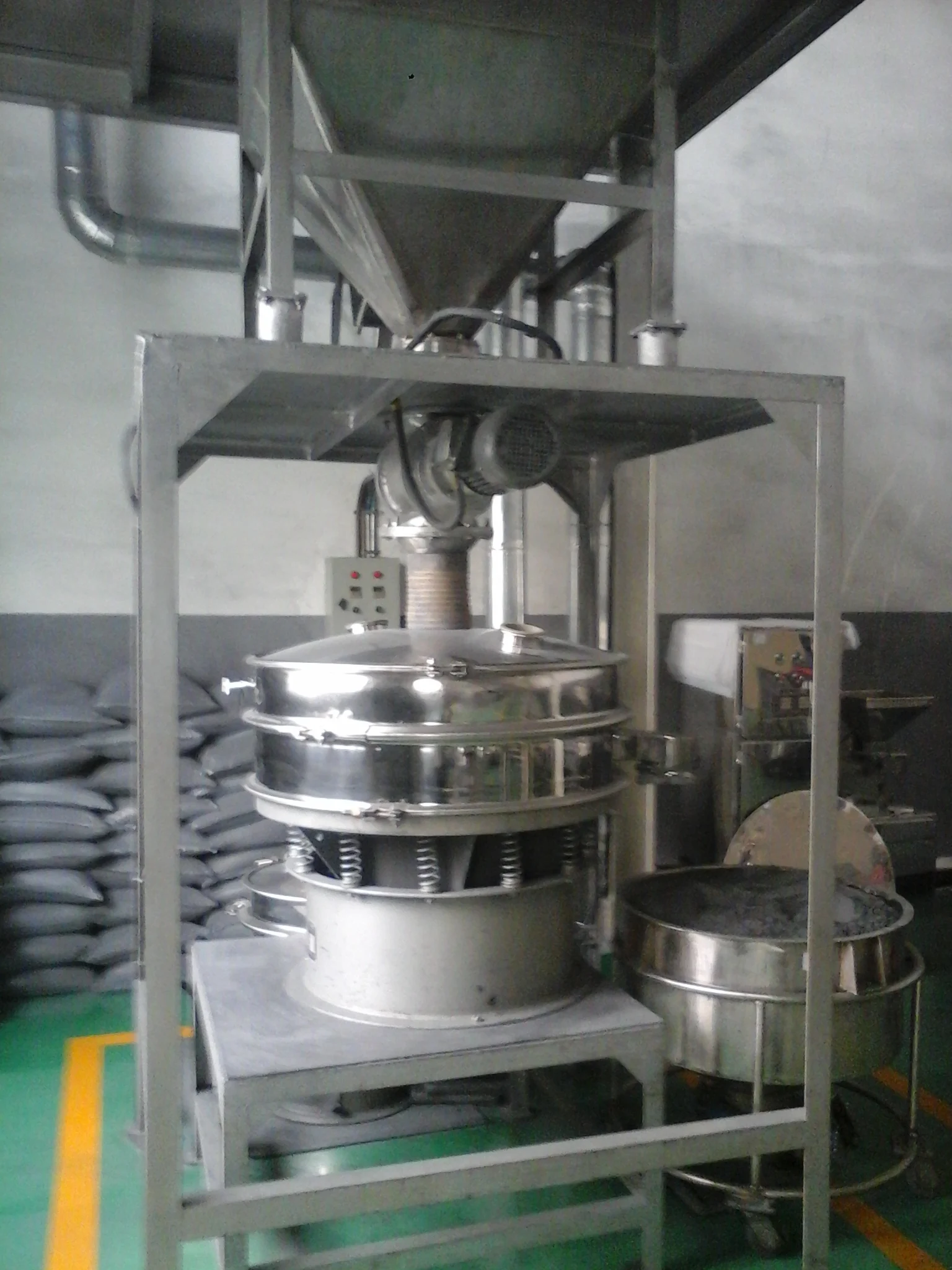 Rotary Electrical Vibro Screener Sieve Shaker Industrial Vibrating ...