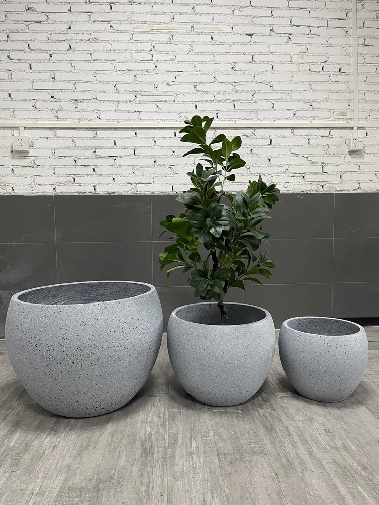 Factory Direct Sale Waterproof Large Stock Light Grey Plant Flower Pot ...