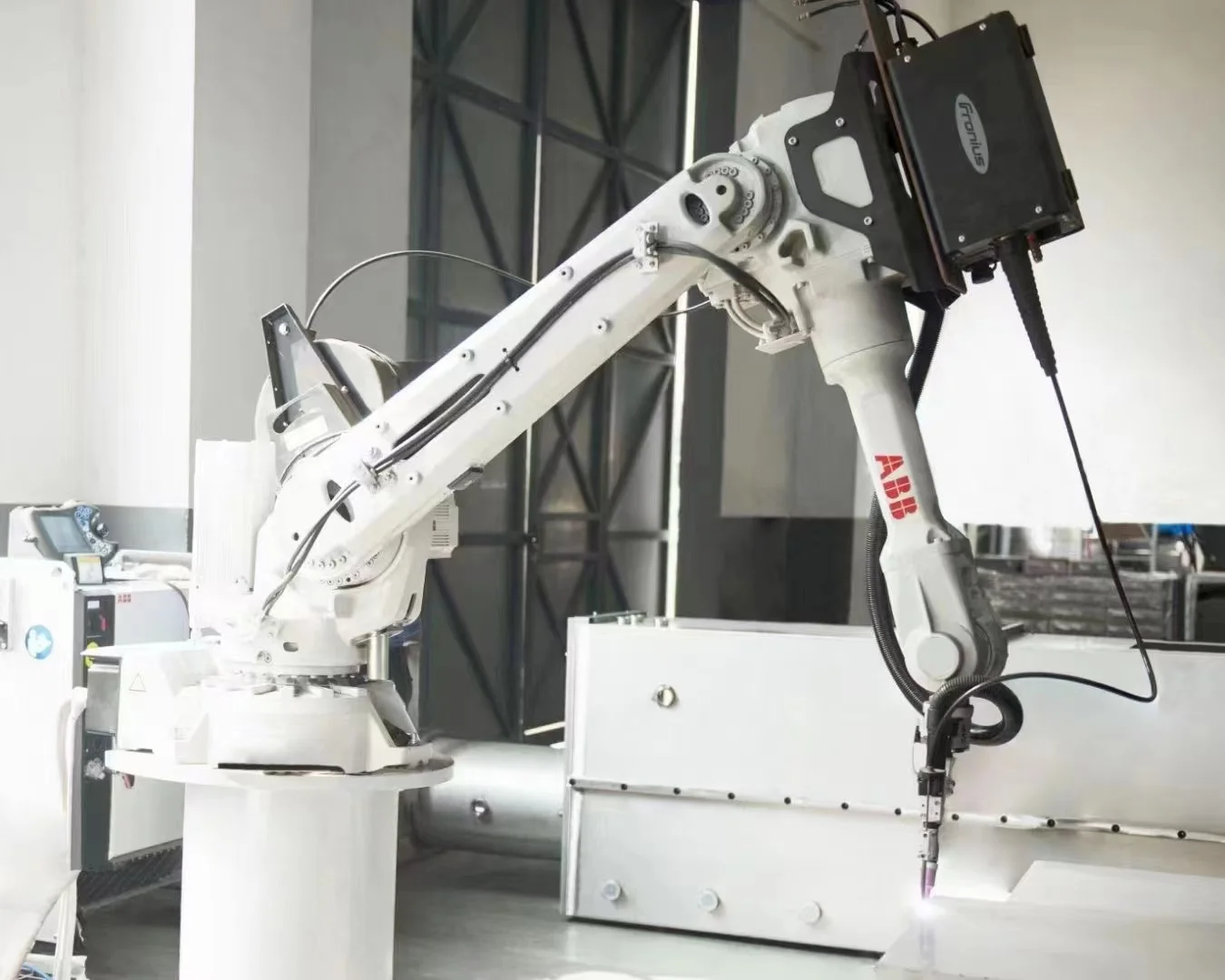 Collaborative 6-Axis Welding Robotic Arm with PLC Safety Sensors for ...