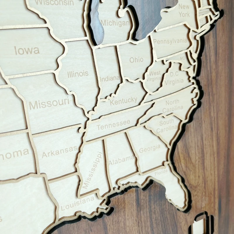 Oem Customized Any National 3d Map Meaningful Furniture Artwork World ...
