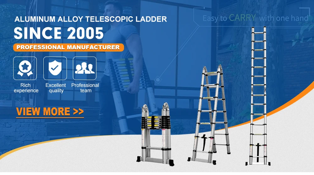 Modern Design Aluminum Stair Ladder Wrangler Telescopic With Folding ...