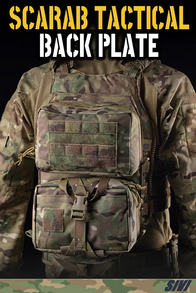 SIVI Tactical Camouflage First Aid Bag Backpack Lightweight Molle ...