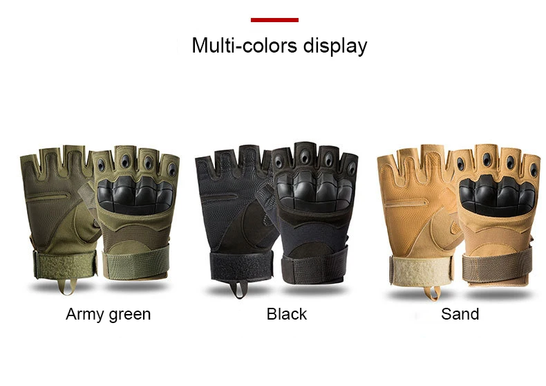 Men Women Tactical Sand Gloves Safety Gloves Tactical Shooting For Motorcycle Bike Riding ...