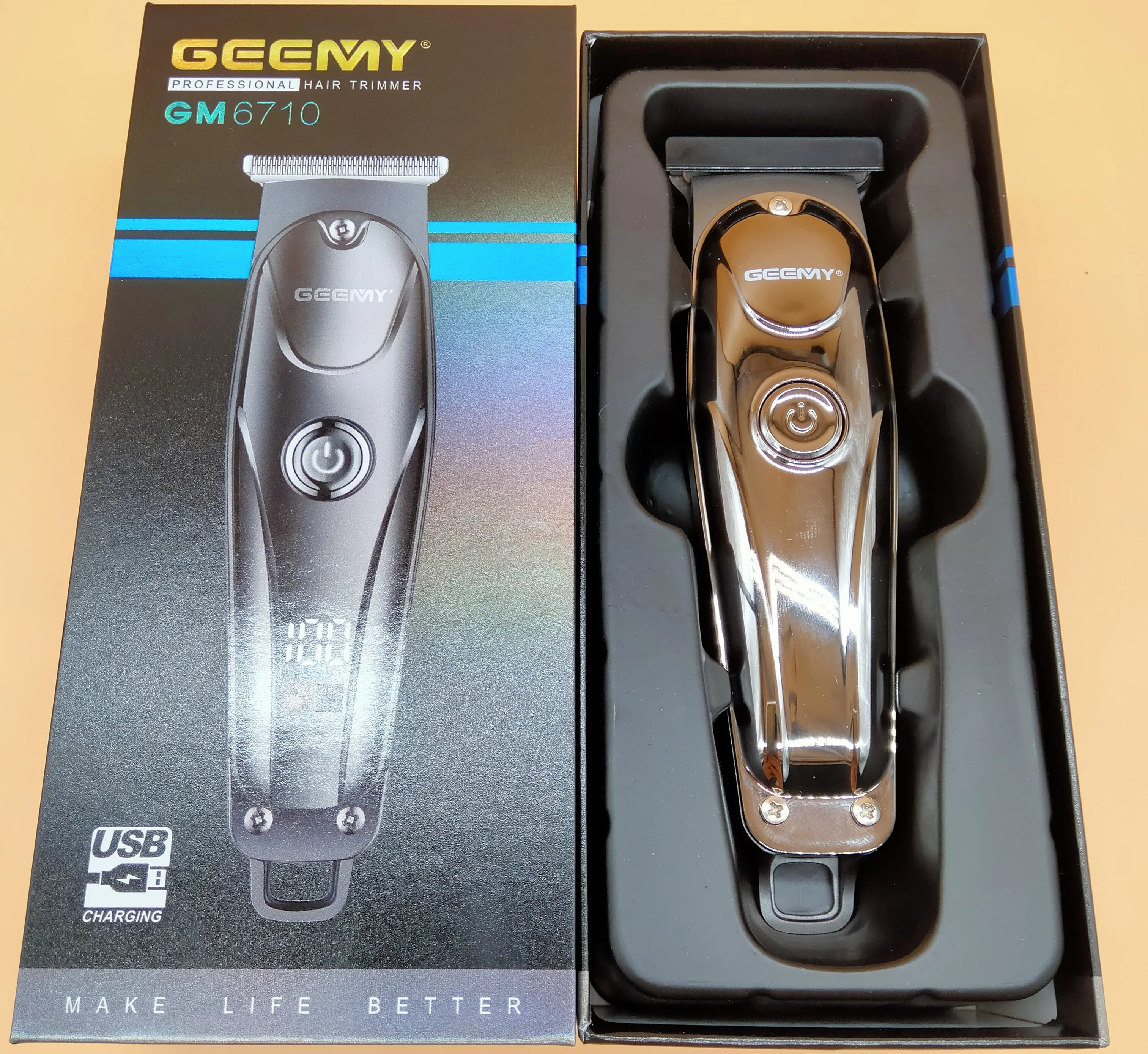 GM6710 Electric Portable Cordless Hair Trimmer for Men