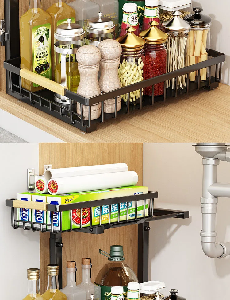 Adjustable Spice Rack Shelf Spices Rack Organizer Kitchen Spice Rack ...
