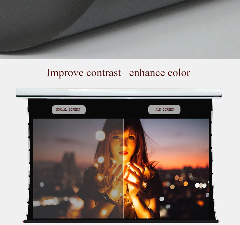 TELON SCREEN - 120 Inch Motorized Projector Screen for Home Theater