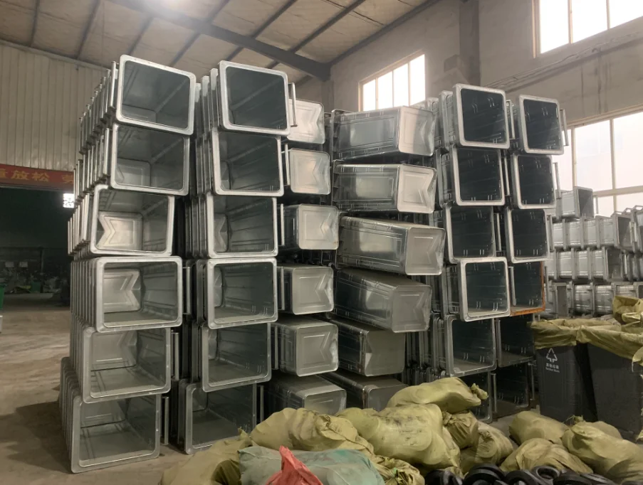 1100l 1100liter Street Outdoor Large Trash Waste Galvanized Stainless ...