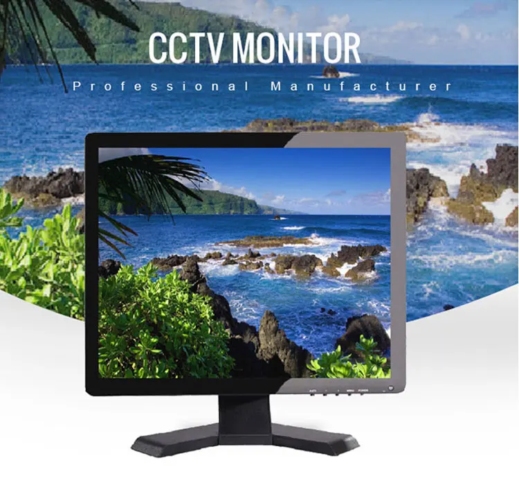 19 Inch Monitor Desktop Wall Mounted 16:9 Hdmi Vga Bnc Av Usb ...