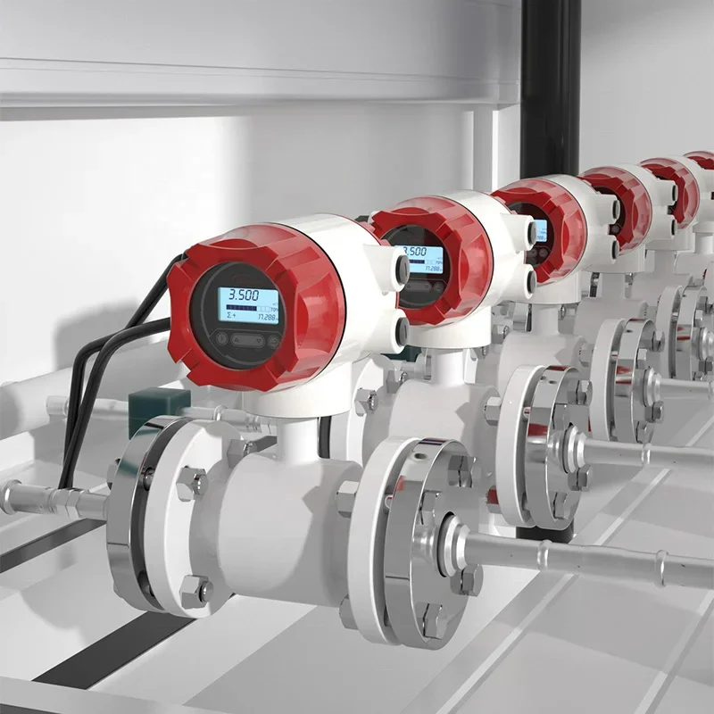 Dn3-dn3000 Electromagnetic Flowmeter Rs485 Sea Water Flow Meter Sewage ...