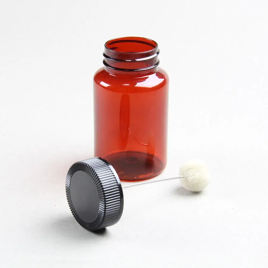 60ml 80ml 120ml 150ml Amber Plastic Dauber Bottles With Screw Cap - Buy ...
