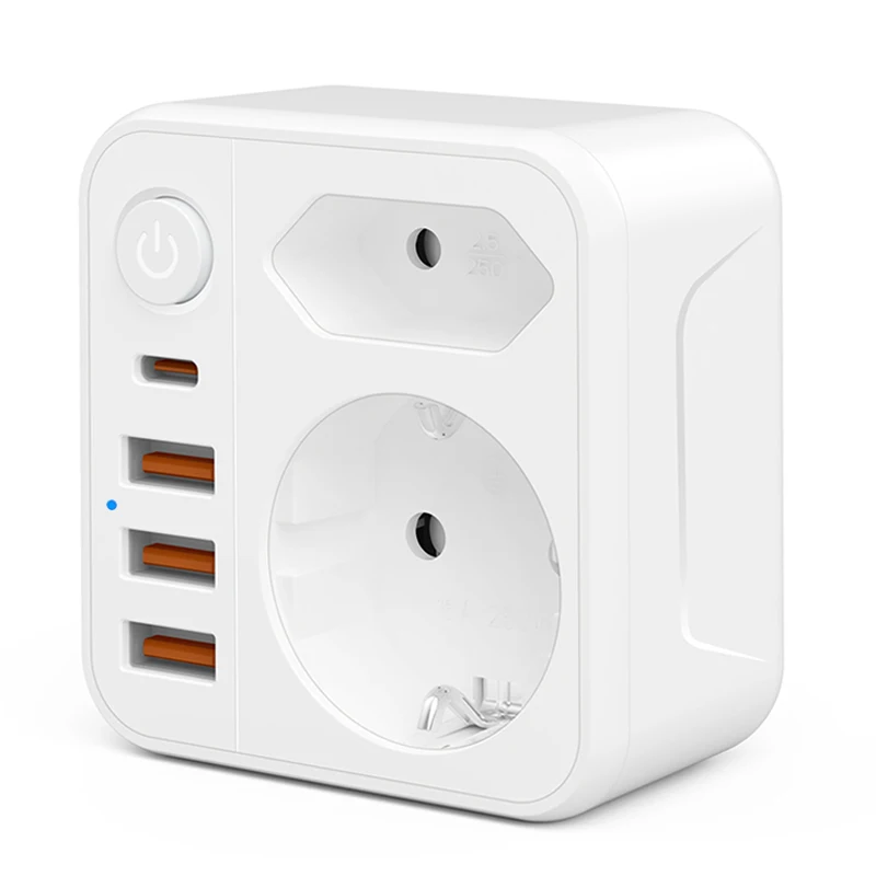 Hot Smart Germany Usb Outlet Adapter Eu To Uk 2 Pin Ac Charger Socket ...