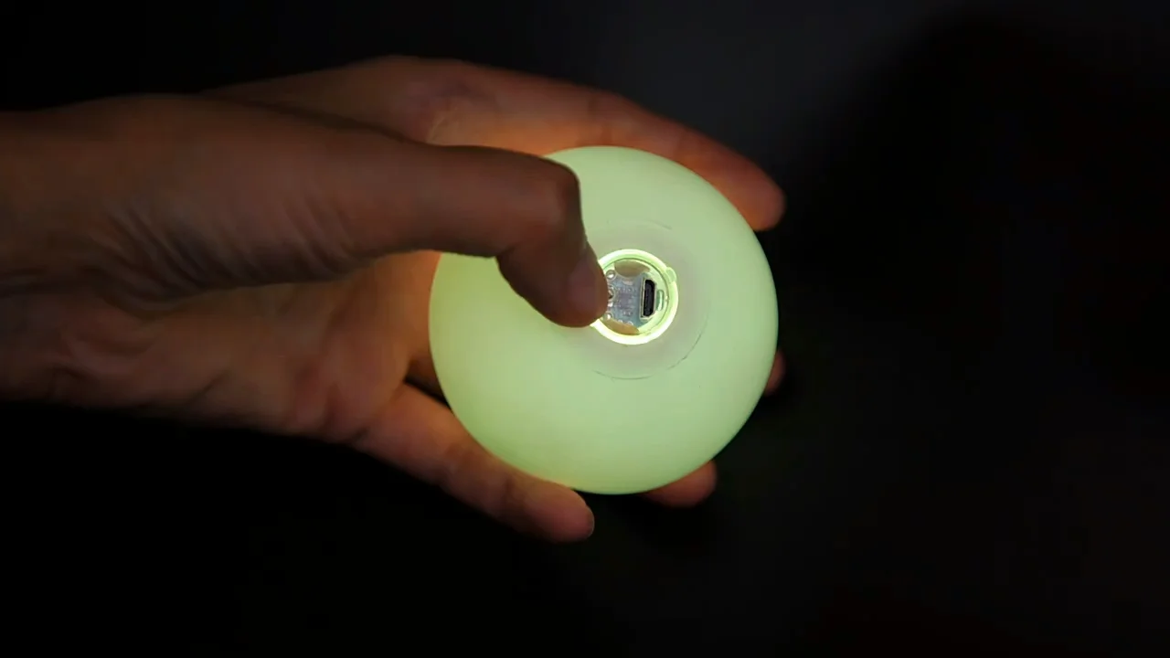 Usb Rechargeable Light Up Glowing Led Juggling Poi Ball For Party Favor ...