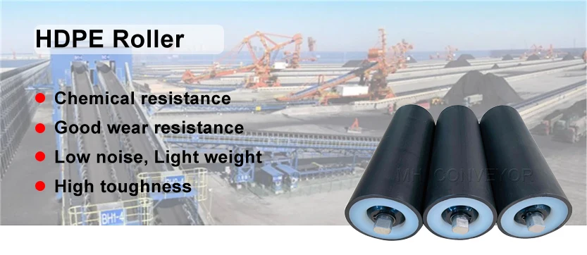 Hot Sale Conveyor Plastic Hdpe Roller With 127mm Diameter - Buy ...