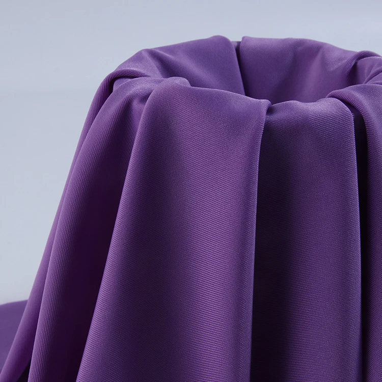 High Elastic Polyester Spandex Fabric Warp Knitted Shiny Polyester ...
