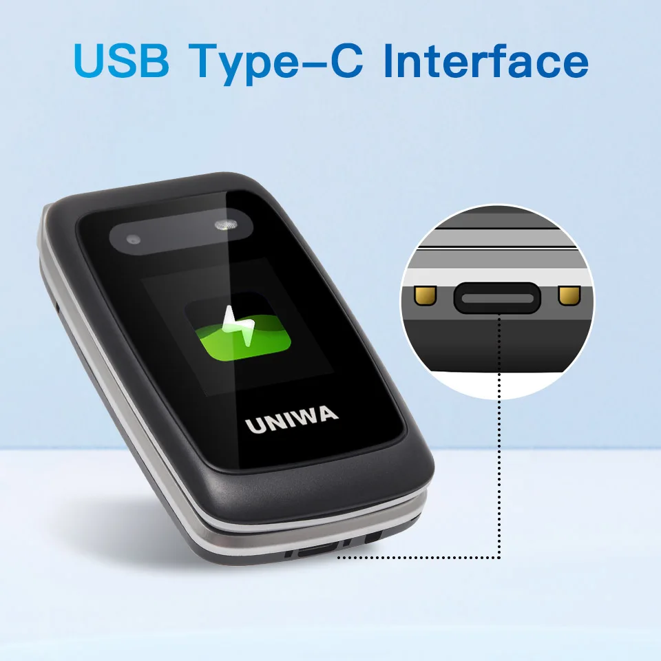 V202T 4G Elder Clamshell Cell Phone Global 4G NetworkBands Big Battery ...