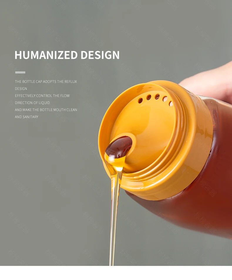 Food Grade Transparent Plastic Reflux Honey Packaging Cans Empty Honey ...