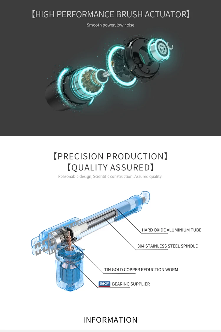 Ip67 Linear Actuator 12 Volt 6000n Dual Actuator With Remote Control ...