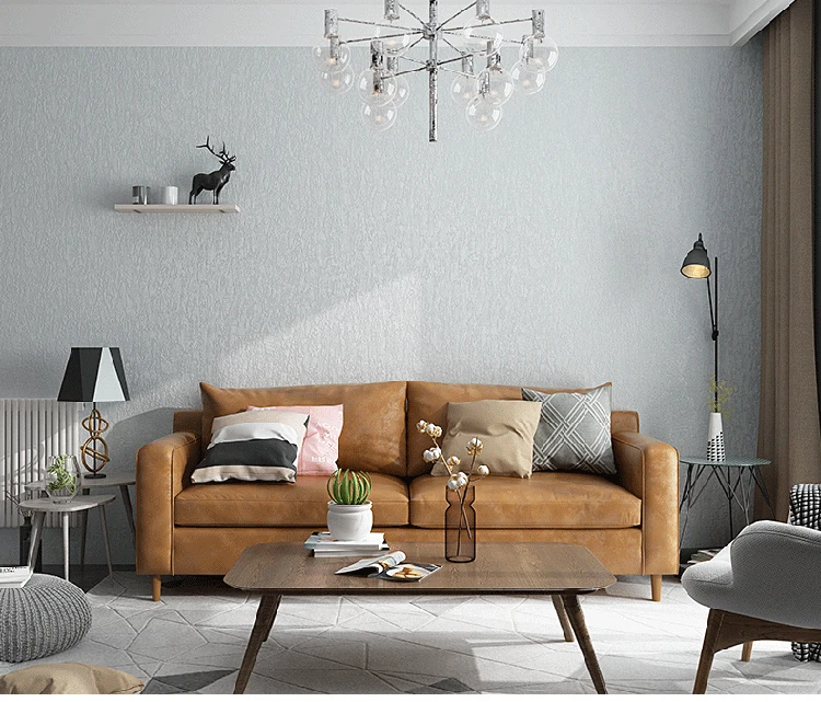 Peel And Stick Wallpaper Light Classic Solid Color Design Wallpaper ...