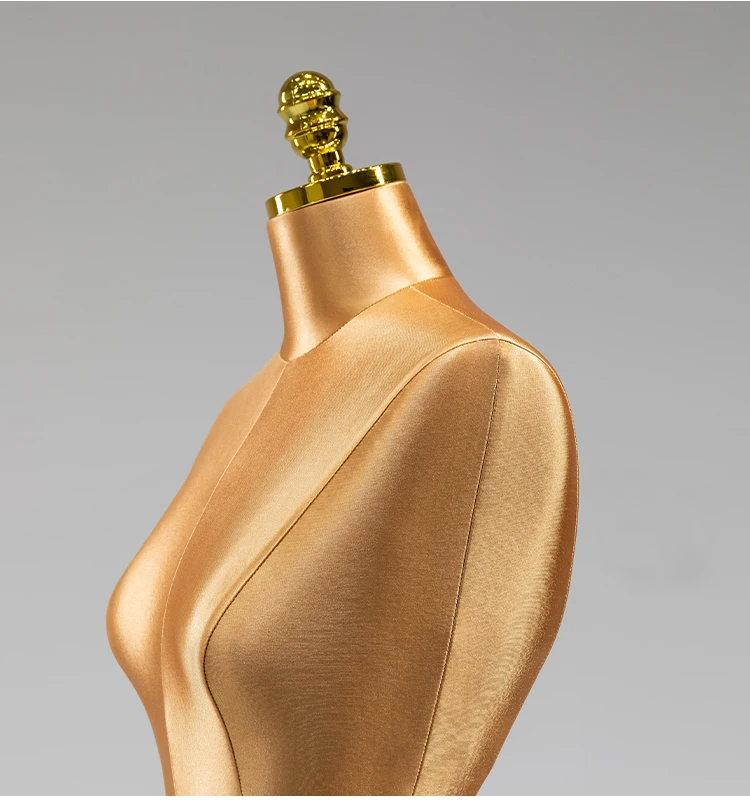 BBL Adjustable Dress Form Mannequin Golden Plastic Half Body Torso with ...