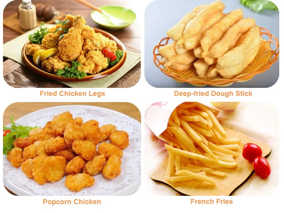 Gas Deep Fryer Fast Food Equipment, Single Cylinder Commercial Gas Open ...