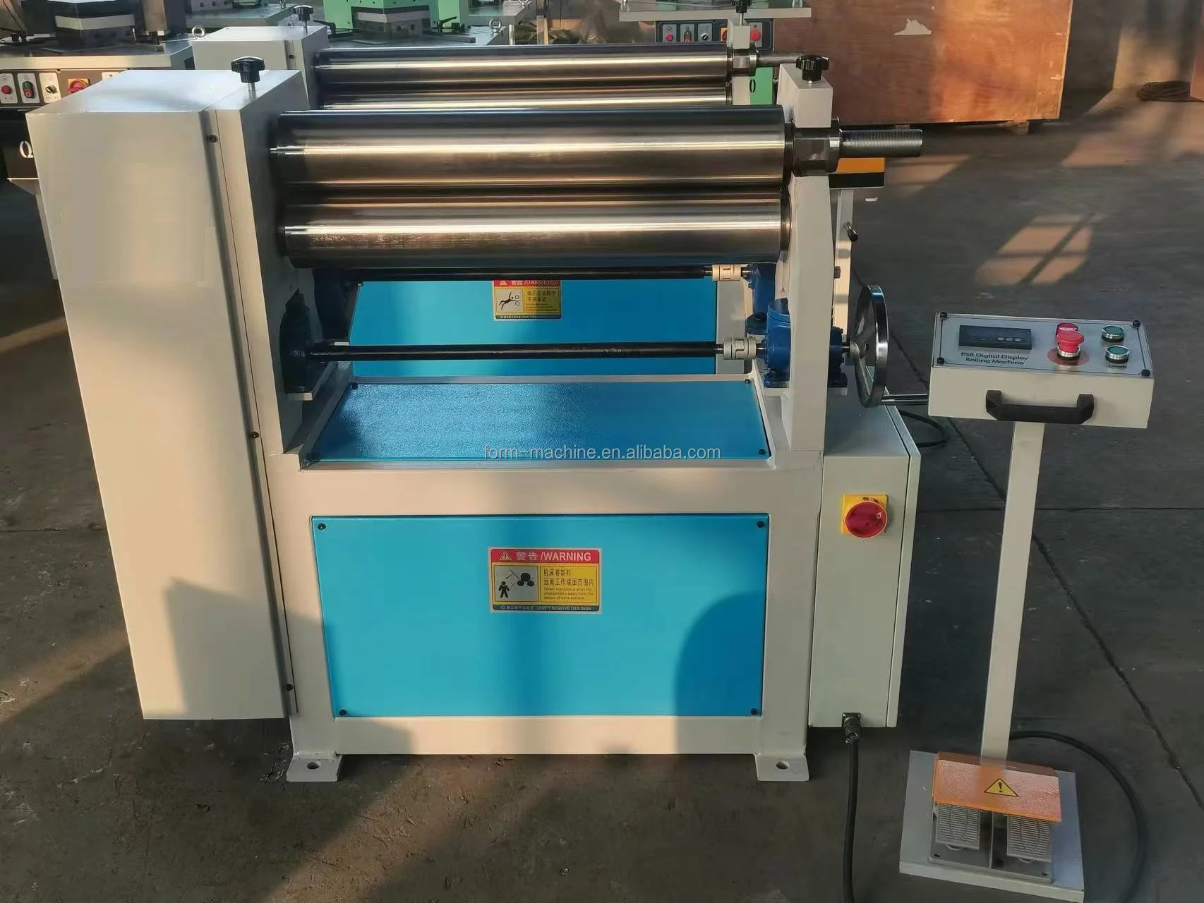 3-roller 20 Inches Pre-bending Type Steel Plate Rolling Machine Plate ...