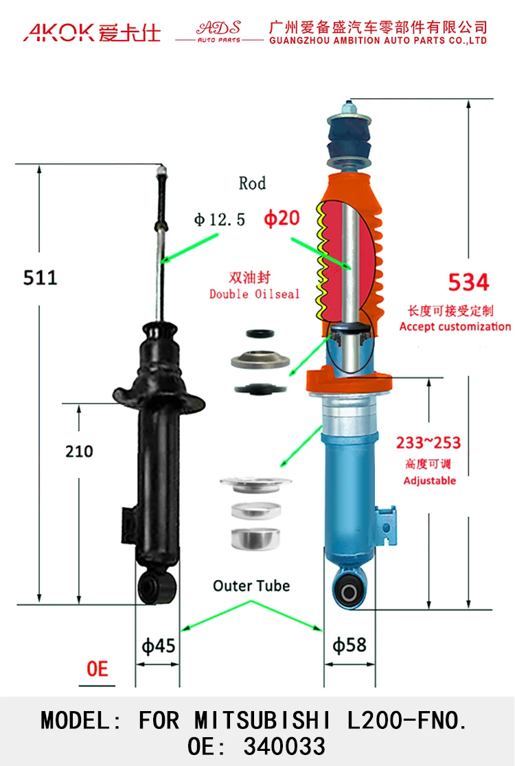 미츠비시 L200 트리톤을 위한 4062a031 340033 선전용 판매 정면 완충기 - Buy Mr992320 340033 ...