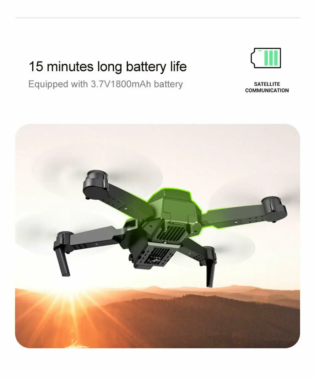 E88 Drone - Foldable Quadcopter with Dual Camera & Height Hold