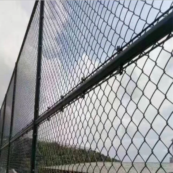 Diamond Wire Mesh Fence Cyclone Chain Link Fence PVC Iron Wire Mesh Roll Tennis Basketball Court ...