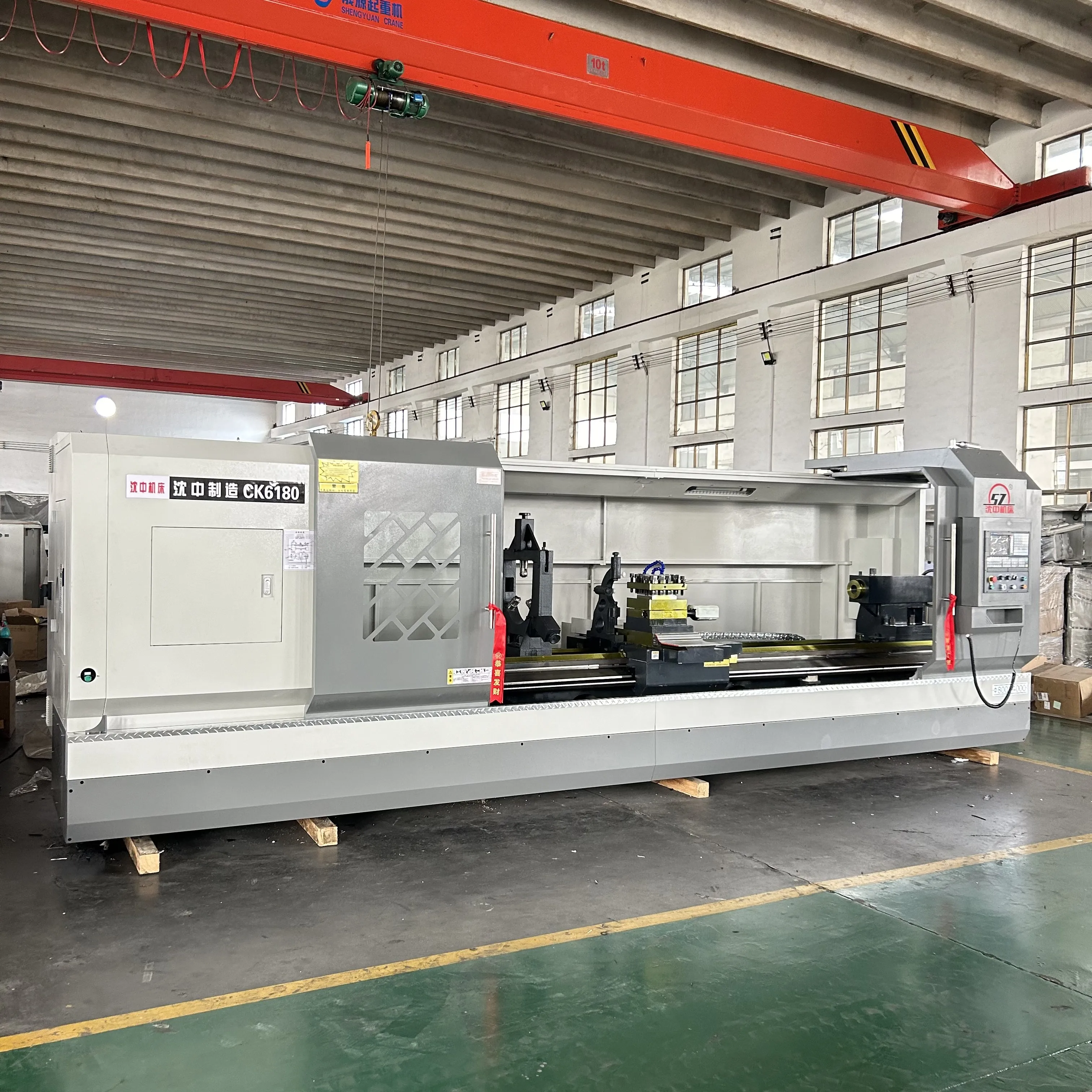 GSK/KND/SIEMENS Control System Heavy Duty CK6180*4000mm CNC Lathe ...