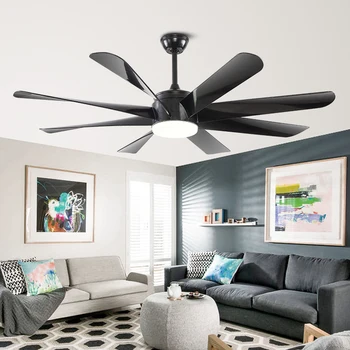 Modern Design Indoor Fancy 8 Blade Remote Control Led Ceiling Fan Light ...
