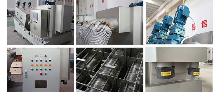 Multi Disc Sludge Dewatering Waste Drying Screw Press Dewatering ...