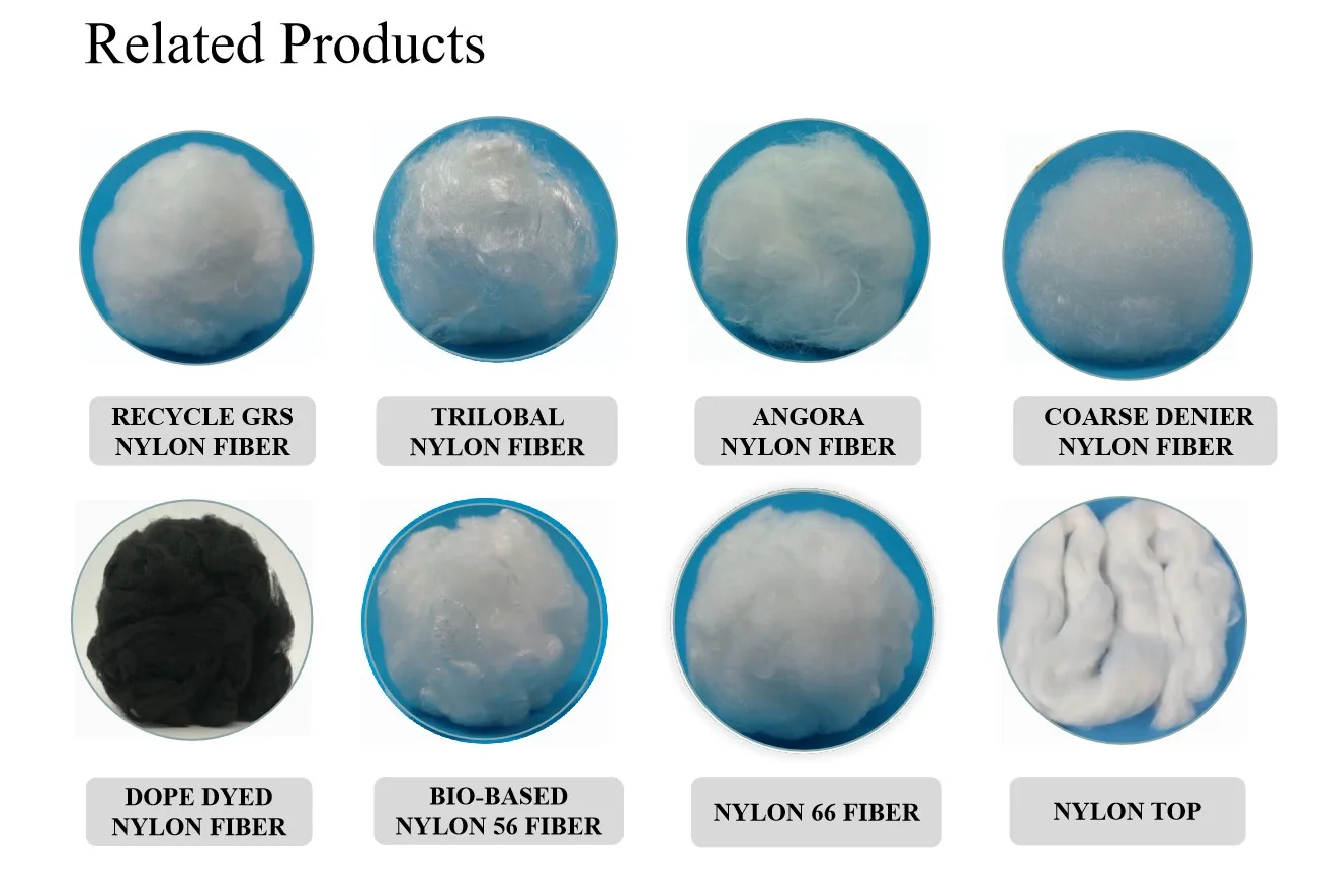 1.4d 2d 3d 9d 15d Recycled Black Nylon6 Fiber With Grs For Textile ...