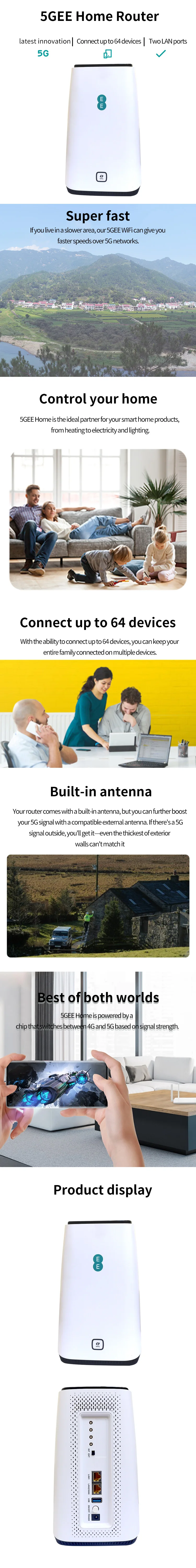 5gee Router Wifi6 5g Router With Sim Card Slot - Buy 5gee Router,Wifi6 ...