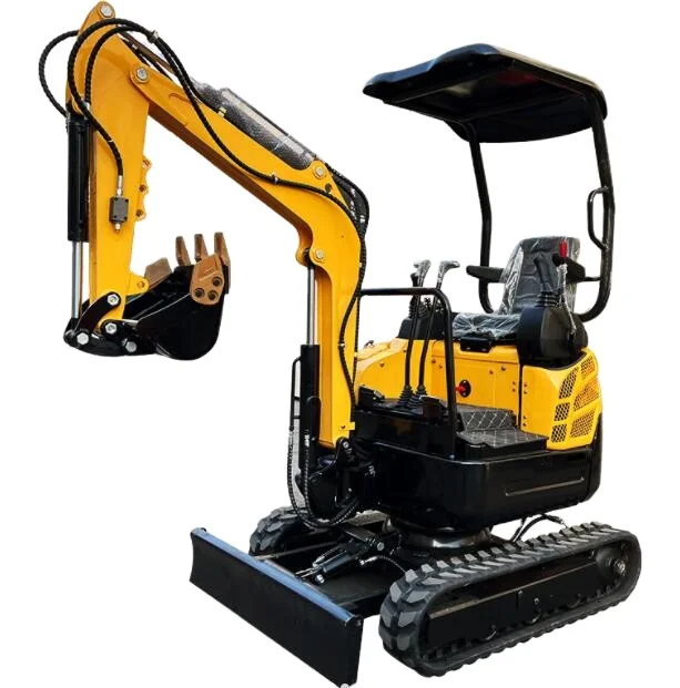 Hydraulic mini excavator digger joystick controls excavator rock ...