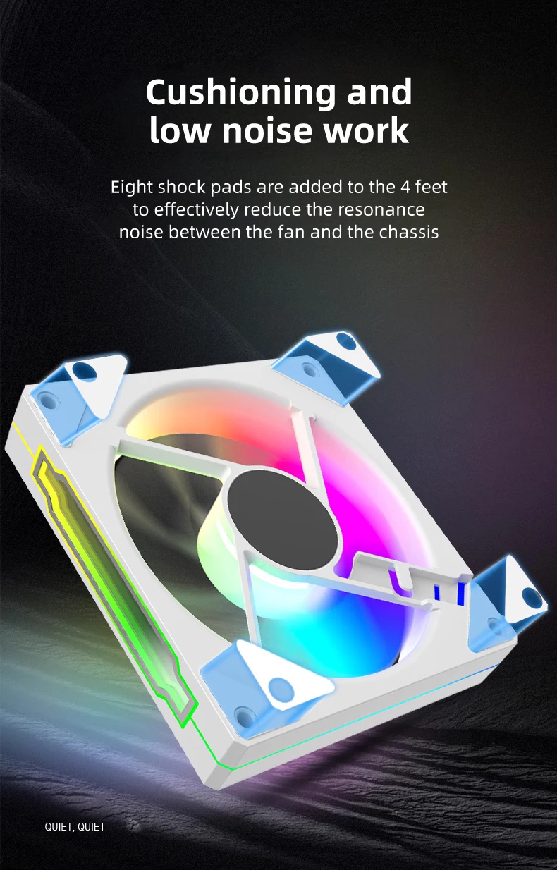 Custom Silent LED PC Case Fan RGB - 120mm Cooling Solution