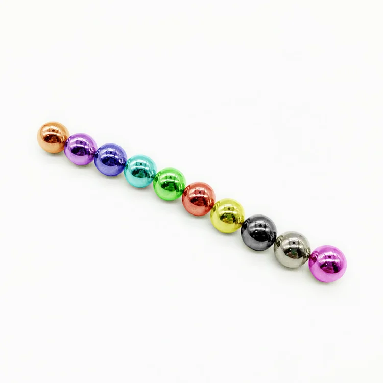 Big Size Rainbow Colorful Neodymium Magnetic Balls Colored Magnetic ...