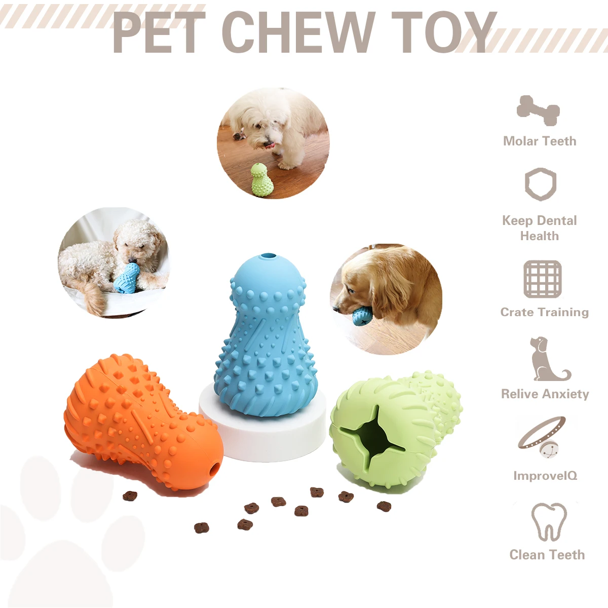 New Design Durable Rubber Pet Chew Toy Cat Dog Chew Toy For Tooth ...
