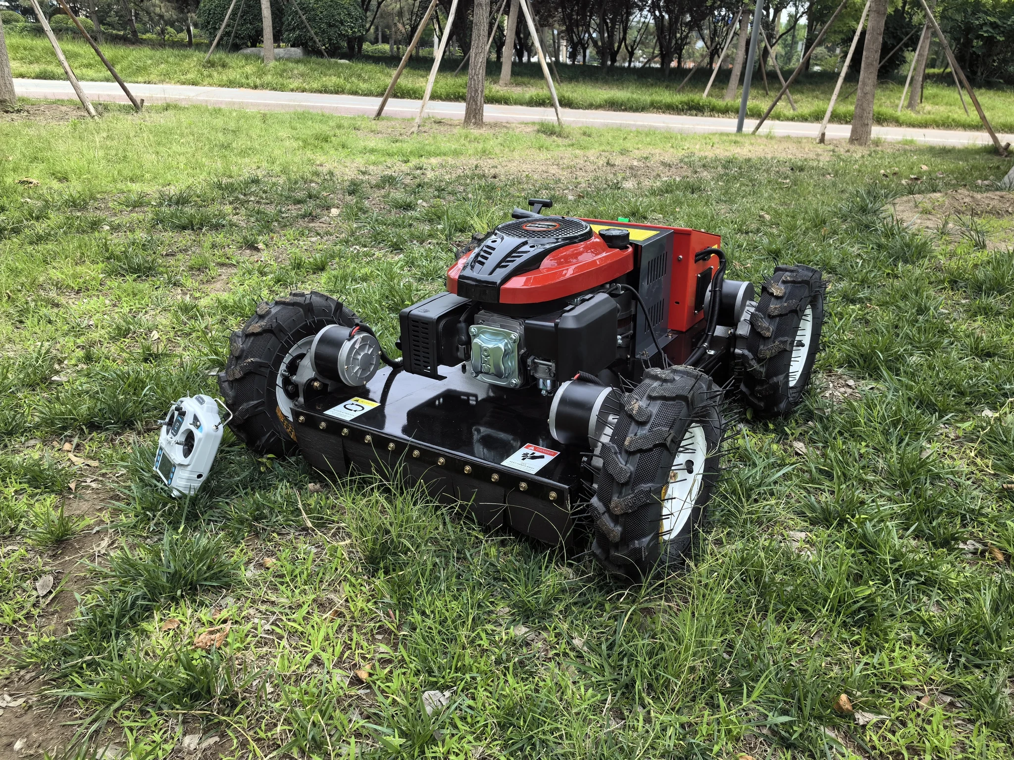 Free Shipping Remote Control Robot Automatic Lawn Mower Remote Control ...