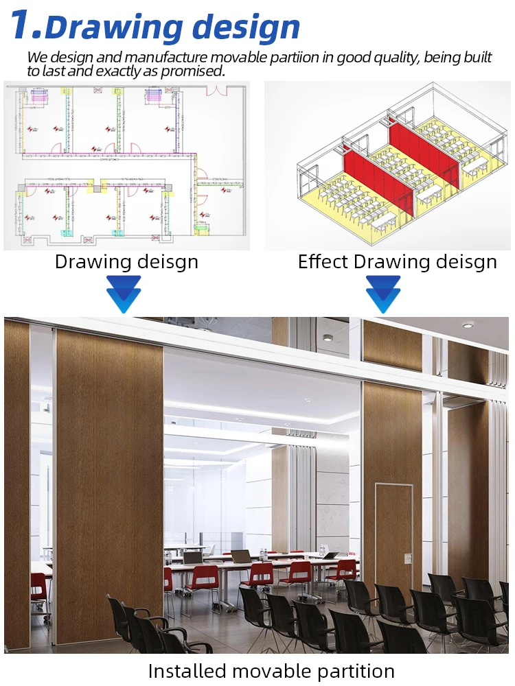 Sliding Movable Operable Wall Partition - Modern Office Divider for ...